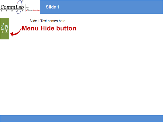 How to Show or Hide the Menu in Articulate Storyline?
