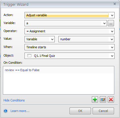 How to Number Quiz Questions Using Triggers in Articulate Storyline