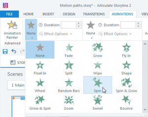 Articulate Storyline: Adding Continuous Spin Animation to Objects