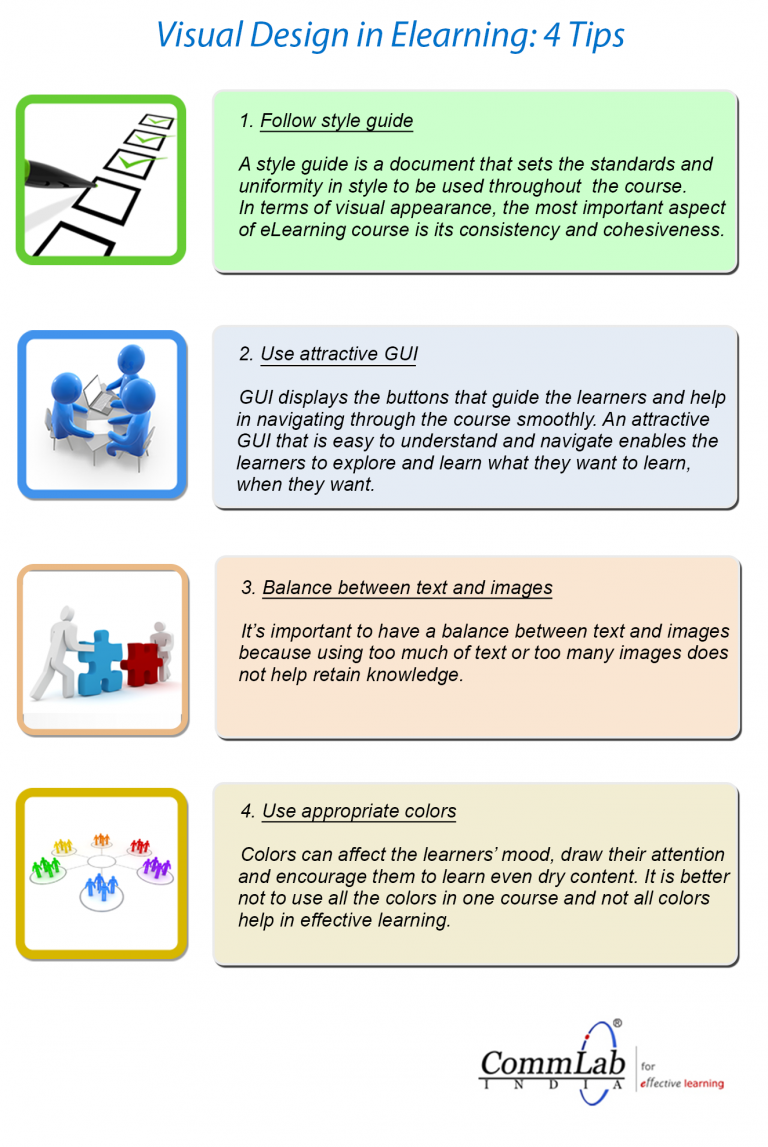 4 Tips to Get the Visual Design of Your E-learning Course Right - An ...